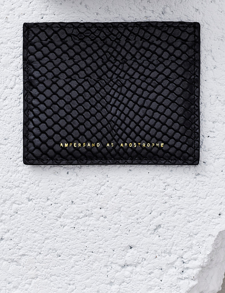 Card Wallet / Black Python — Ampersand As Apostrophe